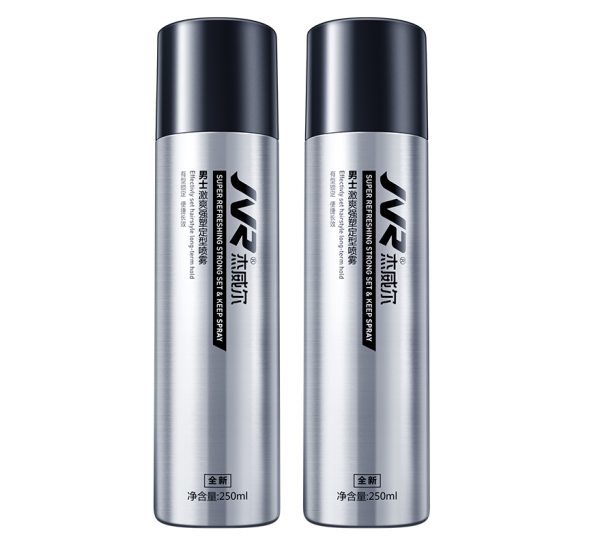 2支装杰威尔（JVR）男士激爽强塑定型喷雾250ml 造型 发胶干胶_虎窝淘