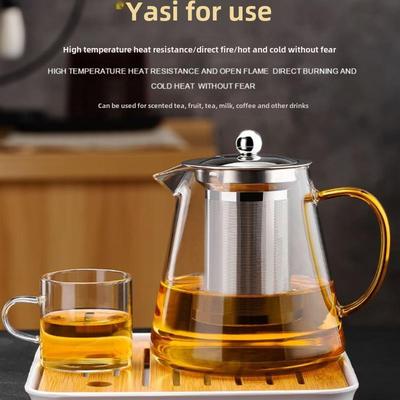 Glass teapot small filter simple tea set office tea pot 7