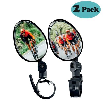 1/2PC Bike Mirror 360 Degree Adjustable Rotatable Handlebar
