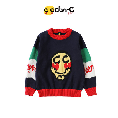 clanc韩国设计师潮牌男纯棉毛衣