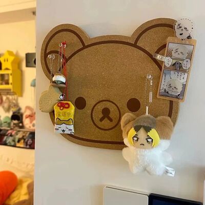 Relaxed Bear Felt Board Cute Decorative Hanging Cloth Photo