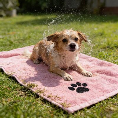 1PC Microfiber Pet Bath Towels, Super Soft Absorbent Quick-D