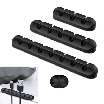 USB Cable Organizer Silicone Cable Winder Desktop Tidy Manag