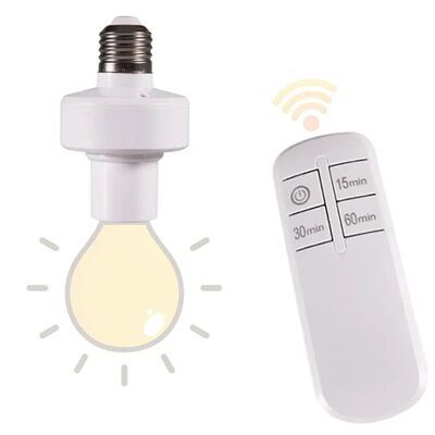 E27 Lamp Holder Wireless Remote Control Lamp Holder With 30-