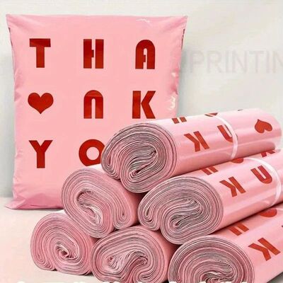 Pink Packing Bag 100pcs Thick Courier Bag Waterproof Durable