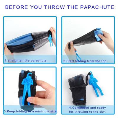 Outdoor Game Chld Hand Throwng Parachute Flyng Toy Tangle