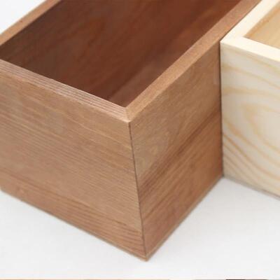 Storage box wooden box rectangular desktop storage box