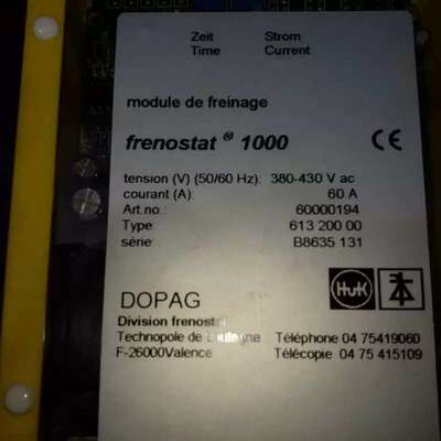 议价Frenostat 1000 Type 613 200 00 380-430V， 60A 制动器