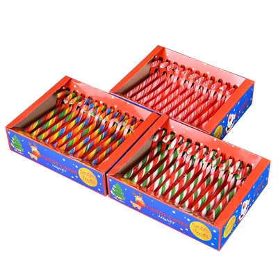 圣诞节糖果硬糖拐杖糖盒装棒棒糖