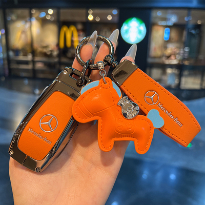 适用奔驰钥匙套新C级C260L车A级E级E300L壳A200L包GLC300 GLE GLA