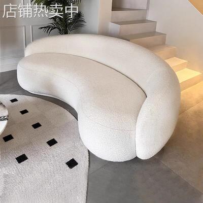 极简异形沙发意式风设计师客厅Julep sofa弧形腰果沙发
