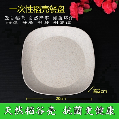 菜盘稻谷壳可降解高档