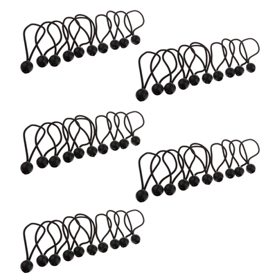 50pcs 162mm 5mm Heavy Duty Ball Bungee Cords Elastic Tie Ro