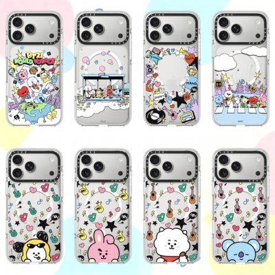 【韩国】BT21可爱萌物World Voyage苹果18Promax适用于iPhone17Pro手机壳16/15明星同款防弹少年团防摔硬壳