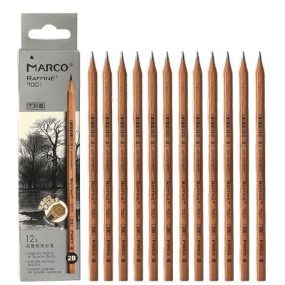 马可素描铅笔全套棕色软性炭笔