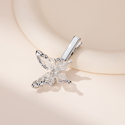 蝴蝶小发夹女2026新款高端夹子头花头饰发饰刘海夹鸭嘴夹bb边夹