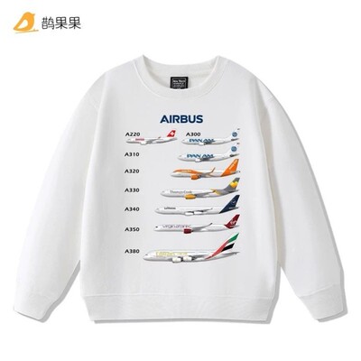 BOEING波音航空飞机飞行员飞友儿童卫衣青少年休闲男女宽松衣服