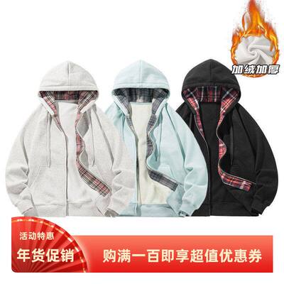 2025 HW25723加绒 白底大码奥利绒连帽卫衣M-5X HW25842-特P55