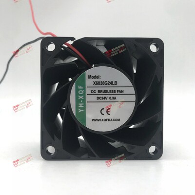 YH-XQF X6038G24LB DC 24V 0.3A 60x60x38mm 6厘米散热风扇