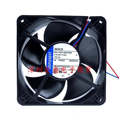 德国EBMPAPST 4414 H/M/2HHP/2HH/12M DC24V 12038变频器散热风扇