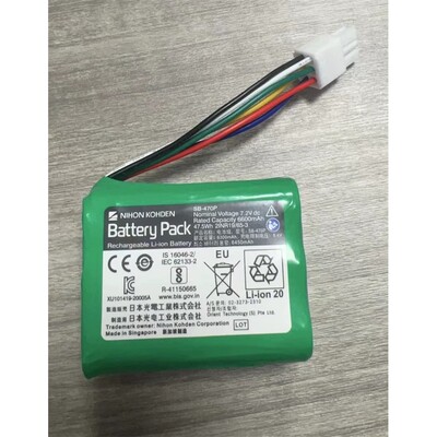SB-470P 6600mah 7.2V 2INR19/85-3适用于日本光电监护仪锂电池