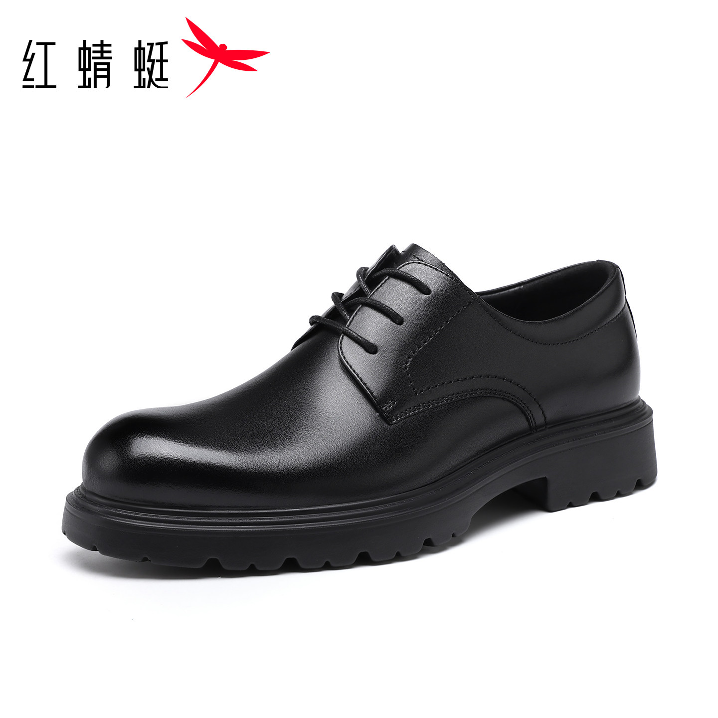 红蜻蜓正装皮鞋2026春秋新款男鞋厚底商务男士皮鞋真皮舒适新郎鞋