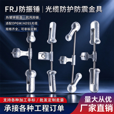 防震锤FRYJ-2/4预绞式线夹螺栓式防振锤光缆线路电力减震定制