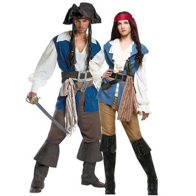 Pirates Caribbean captain cosplay costume for Halloween万圣