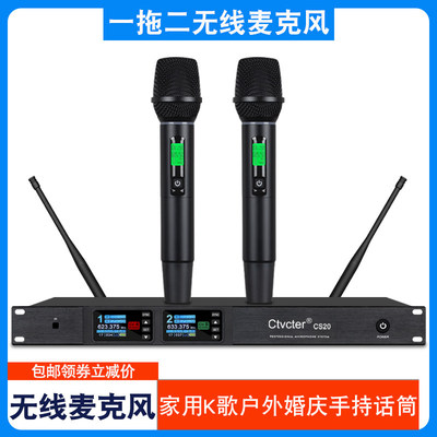 无线麦克风一拖二舞台演