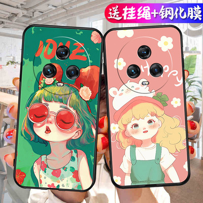 适用于华为荣耀magic5手机壳PGT-AN00硅胶新款荣耀magic5镜头全包防摔magc5高级男女magci5后外壳卡通