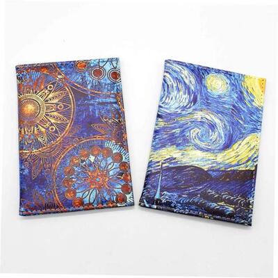 Exquisite Art Style Passport Protective Cover Van Gogh