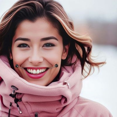 2 Pcs Face Muscle Exerciser Easy To Wear Natural Facial Dimp