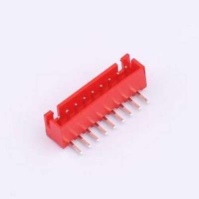 WAFER-XH254WZ-9AH 线对板针座 XH弯针9P 红色 弯插,P=2.54mm