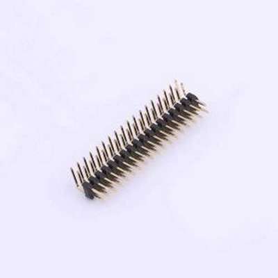 X4621WR-2x18I-C40D28 排针 2x18P 间距:2mm 方针 弯插,P=2mm