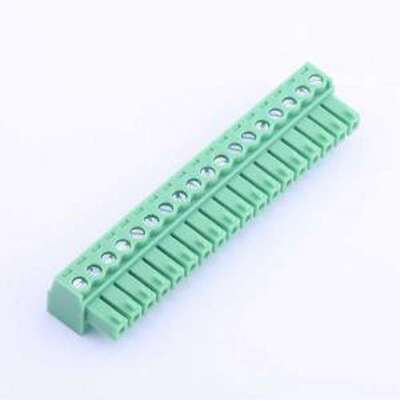 KF2EDGK-3.81-18P 插拔式接线端子 3.81mm 1x18P 排数:1 每排P数: