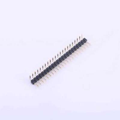 X4611WR-22I-C40D28 排针 1x22P 间距:2mm 方针 弯插,P=2mm