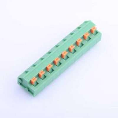 KF237-7.62-9P 弹簧式接线端子 1x9P 7.62mm 每排P数:9 排数:1 插