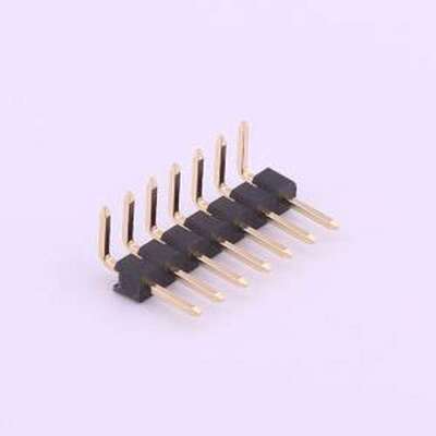 X4611WR-07I-C40D28 排针 1x7P 间距:2mm 方针 弯插,P=2mm