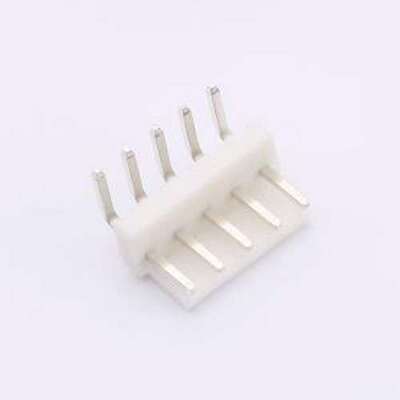 5TPBA050L 线对板针座 1x5P 间距:3.96mm 弯插 系列:VH 弯插,P=3.