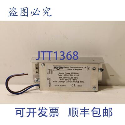 供应Rasmi 3G3JV PFI 1010-E 单相 RFI 滤波器