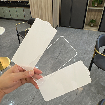 适用vivo X200s钢化膜全屏覆盖纯色白边X200pro mini手机膜抗指纹防摔Y300电镀钢化膜高清白边框无孔保护贴膜