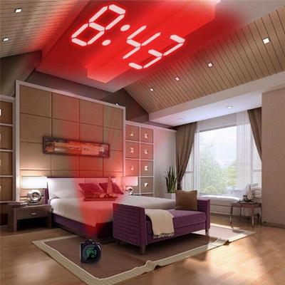 Alarm Clock Projector LCD Digital Snooze Alarm Clock Display