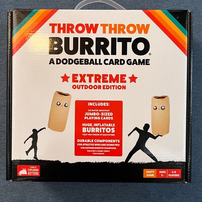 6岁+疯狂扔卷饼户外极限英文版 卡牌+躲避球 Throw Throw Burrito
