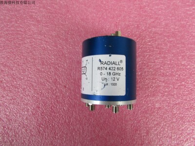 Radiall进口R574422605 SP6T DC-18GHz 100W射频微波同轴开关