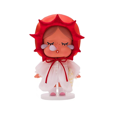 壹号POPMART泡泡玛特哭娃MEGA CRYBABY 400%晨曦懒懒大号潮玩手办
