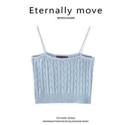 吊带纯色上衣上衣背心