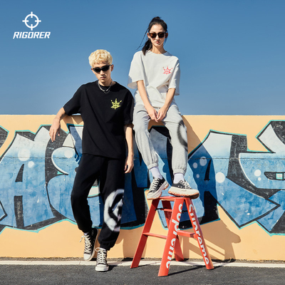 准者篮球宽松卫裤针织运动长裤