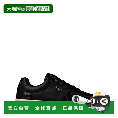 1h可退 潮奢 Mallet 男士 Bentham Court 黑色鳄鱼纹运动鞋男鞋