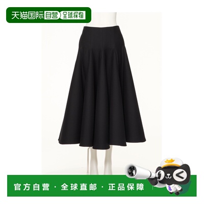 VALENTINO 女士半身裙 5B0RAC181CF0NO AW2024 黑色a字裙伞裙