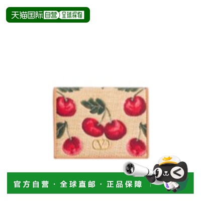 1h可退 valentino 女士 钱包樱桃拉链